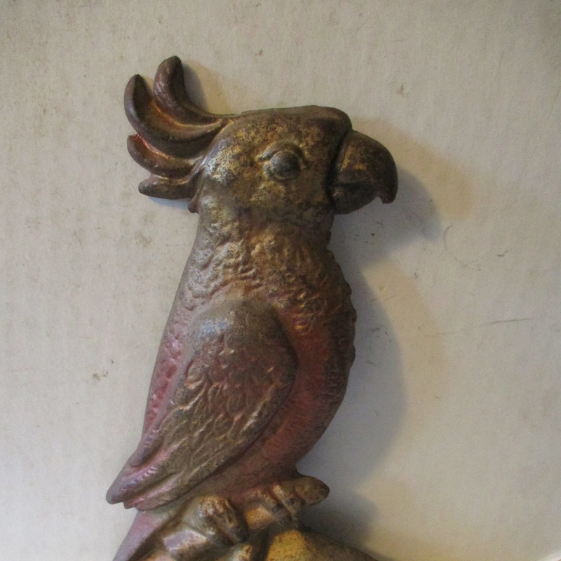 Antique Cast Iron Bird Figurine - Etsy