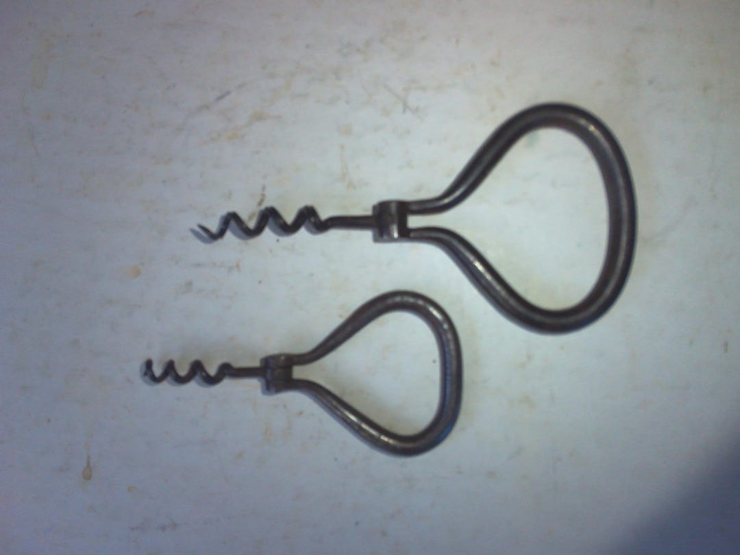 Antique Bow Corkscrew Set - Folding Safety Corkscrew Wine Bottle Opener ...