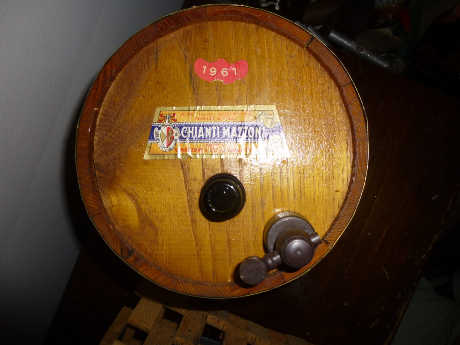 1961 Chianti Mazzoni Italian Wine Barrel Gallon Glass Bottle - Etsy