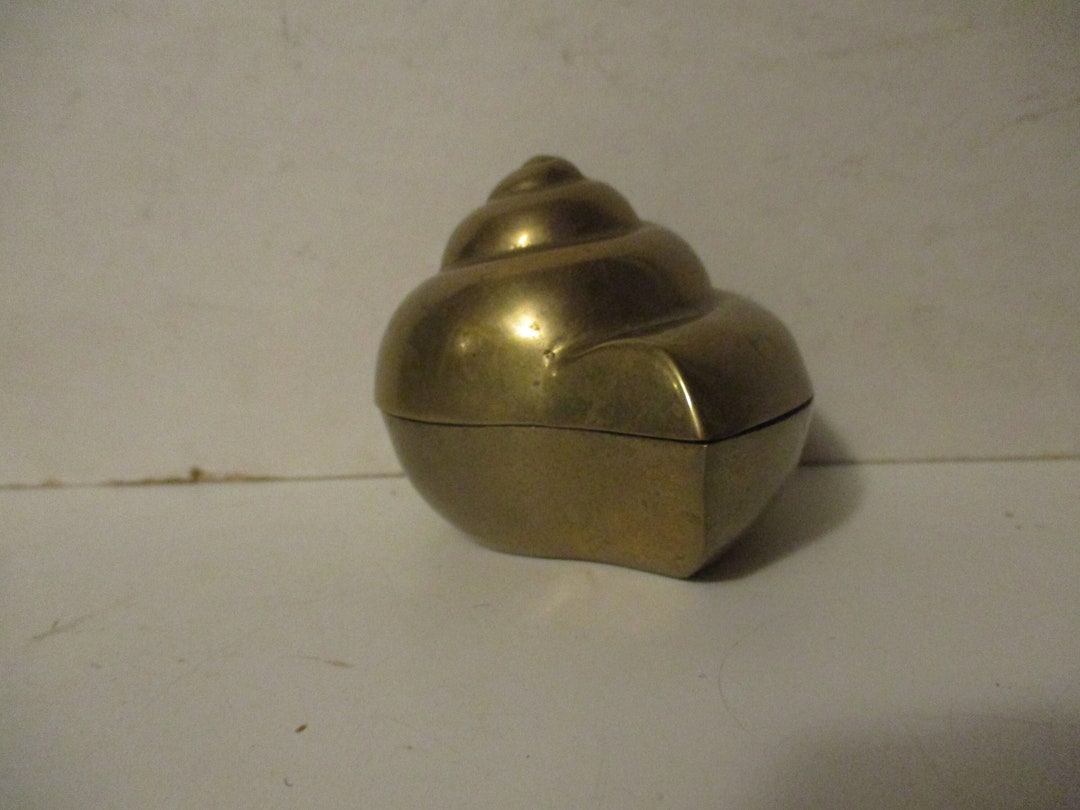 Snail Shaped Pill Box = Decorative 2 Piece Form for Use or Decor - 2.5 ...