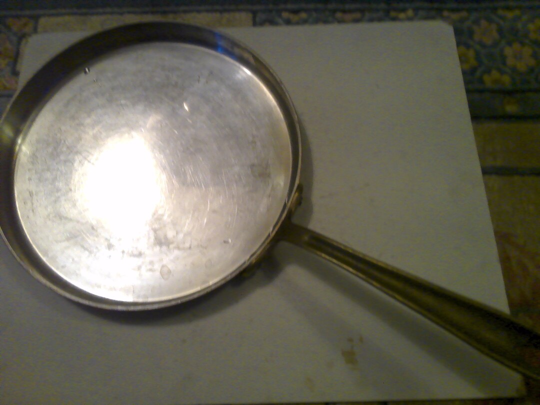 Cop-r-chef Griddle Large Round Copper Form With Brass Handle Frying and ...