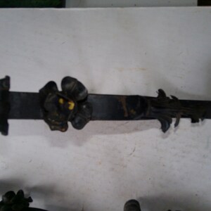 Antique Wrought Iron Railing Brackets Set of 4 10 X 5.5x 1.5 Across ...