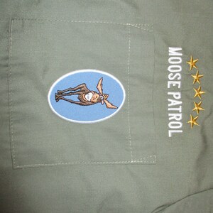 Moose on the Loose Moose Patrol Vintage XL Amusement Park Ride Operators Shirt Great Condition ...