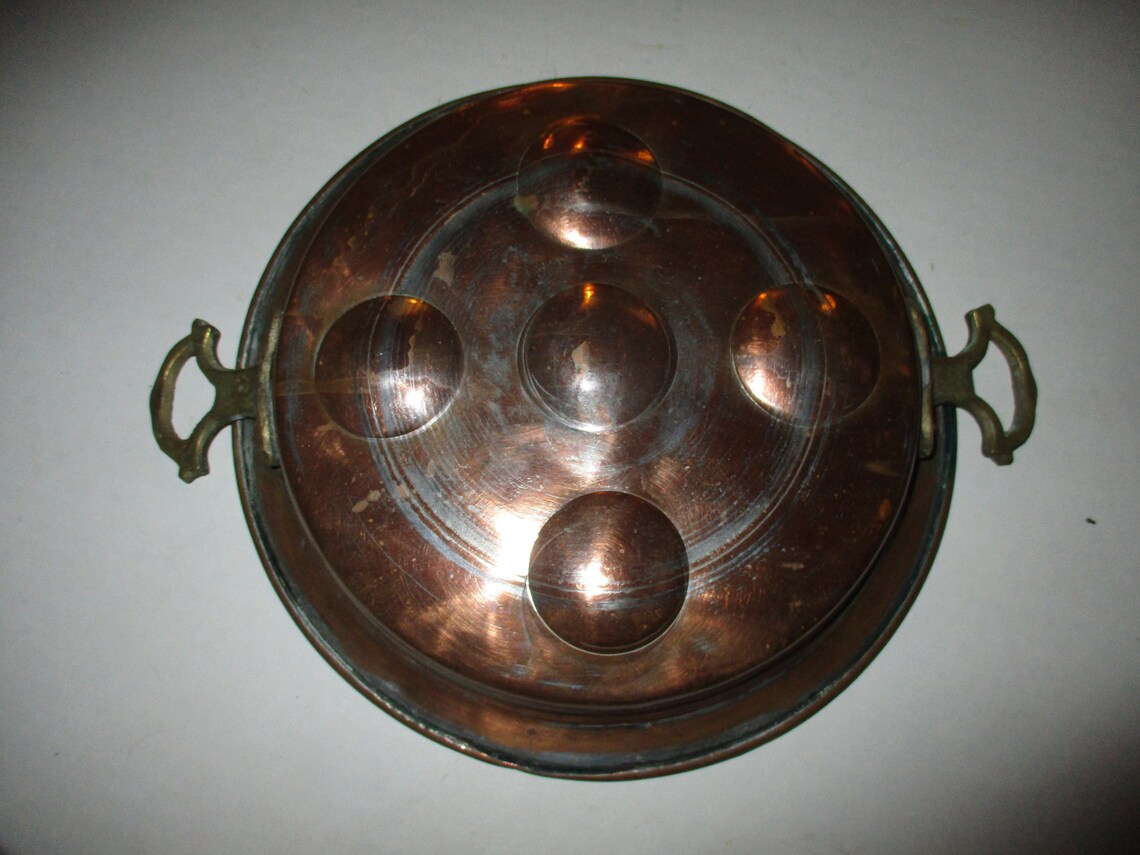 Large Copper Cake or Pudding Mold or Escargot Pan 10 - Etsy