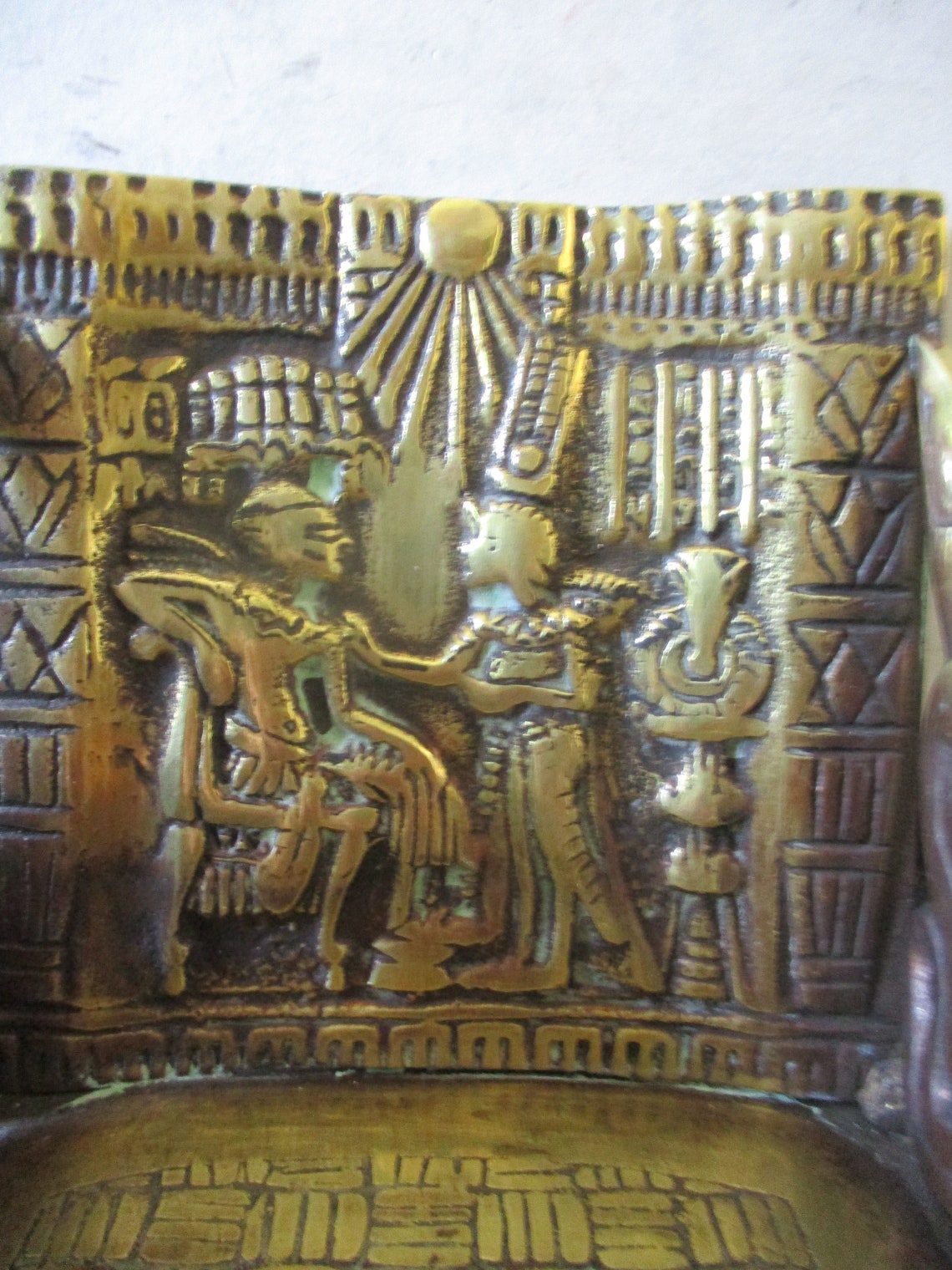 King Tut's Throne Doll Sized Replica of Famed Treasure - Etsy