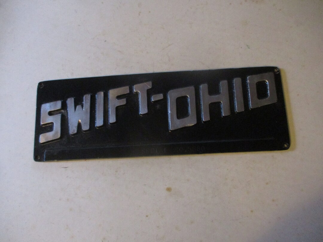 Swift-ohio Vintage Tool Makers Tag Sign - 4" X 11.75" Rectangular Wall ...