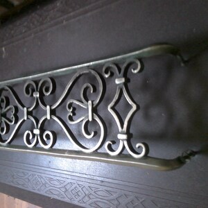 Antique Art Deco Transom Window / Door Grate Cover - 7.25" X 22.5" X 2 ...
