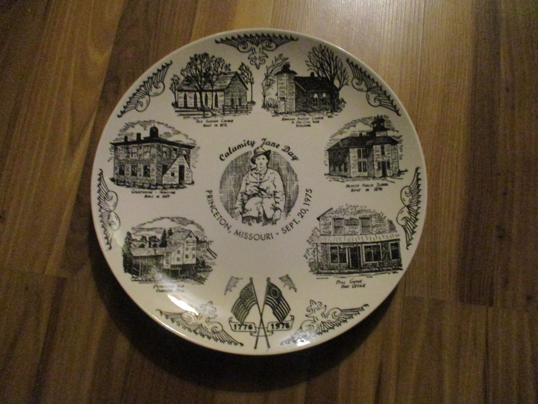 Calamity Jane Day Princeton Missouri Commemorative Plate - Sept. 20 ...
