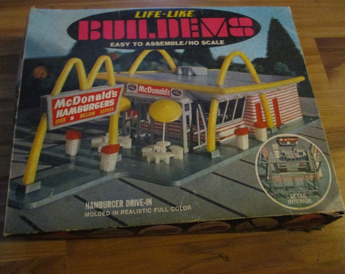 Buildems HO Scale Model Mcdonald's Restaurant - New Unopened 1970s ...