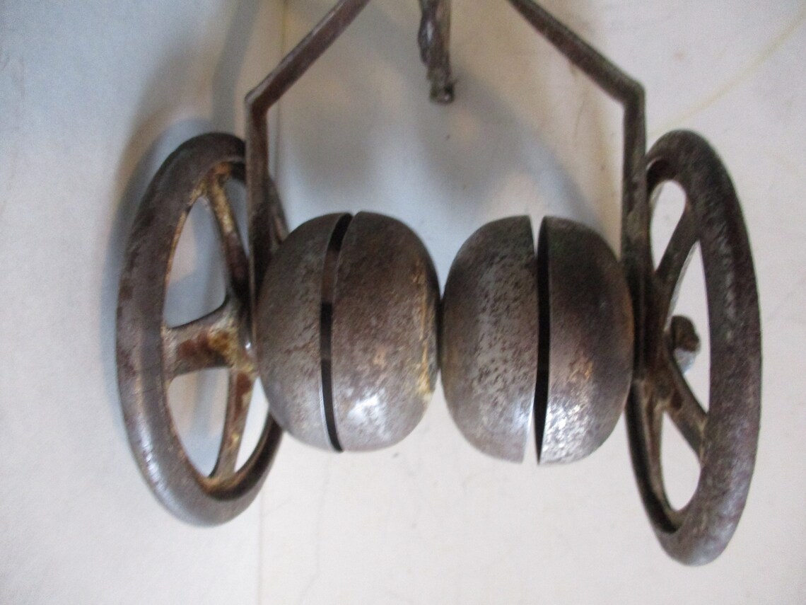 Horse Drawn Bell Cart Antique Cast Metal Form 2 Bells - Etsy