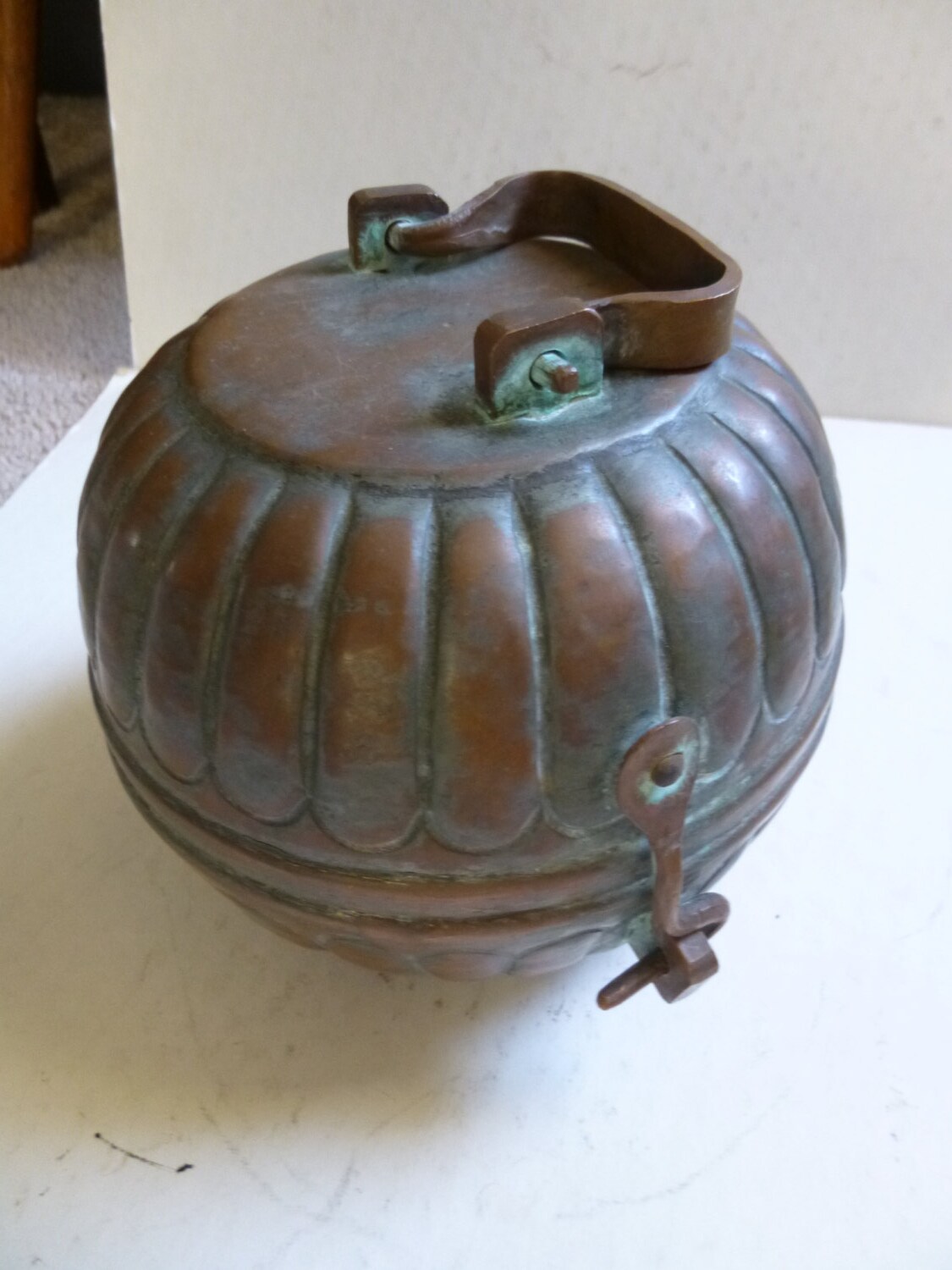Rare and Unique Vintage Copper Tea Caddy or Spherical Box. - Etsy