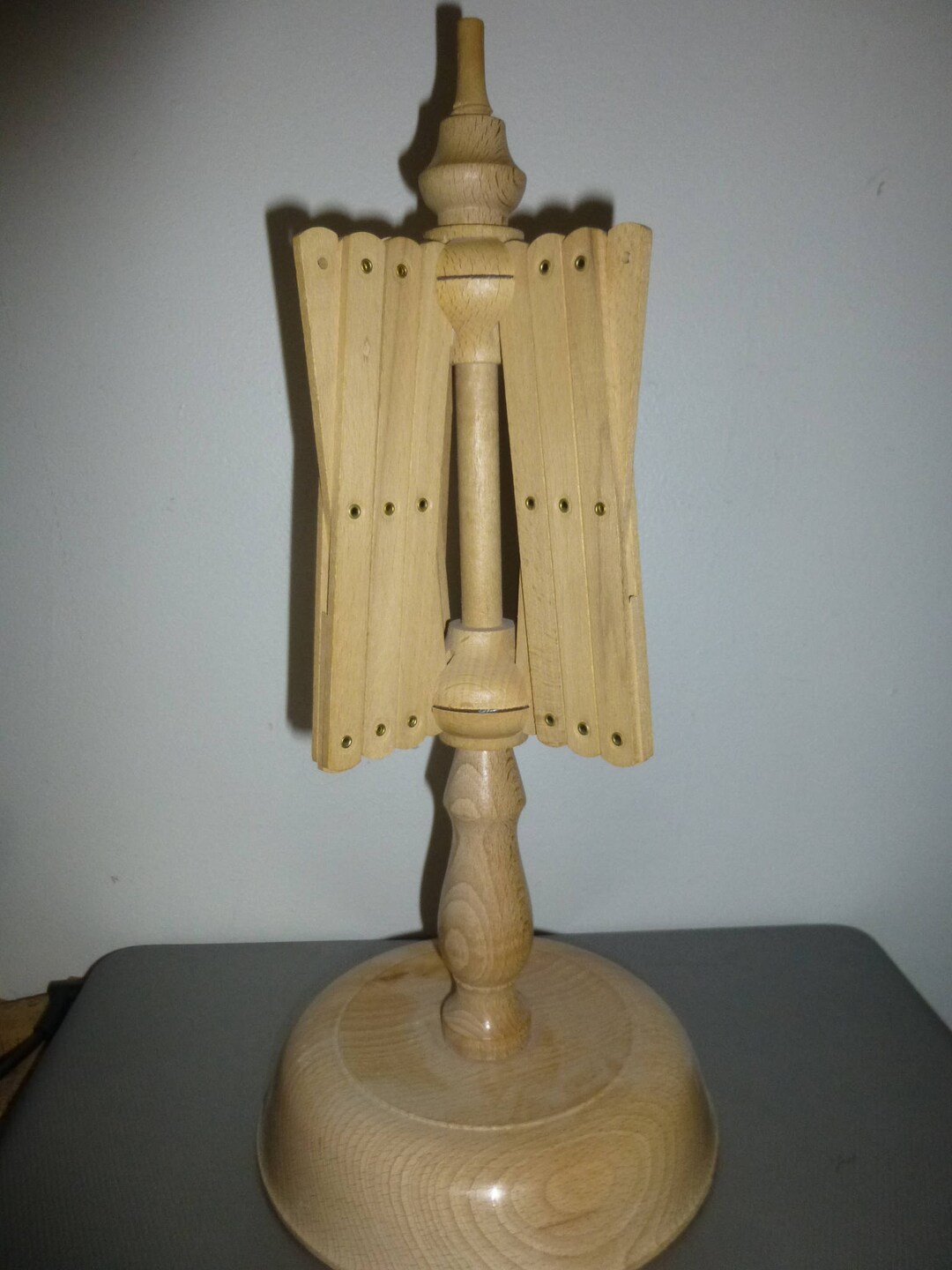 Vintage Spinning Wood Swift - Yarn Baller - 2 Piece Wood Form - Great ...