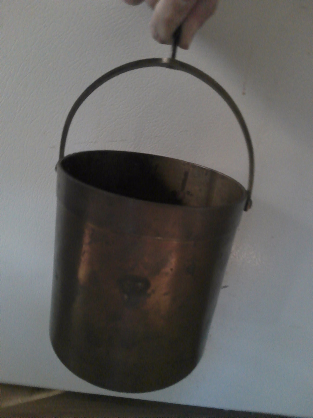 Antique Brass Bucket/pail/pot - 64 Oz Hanging Form for Campfires ...
