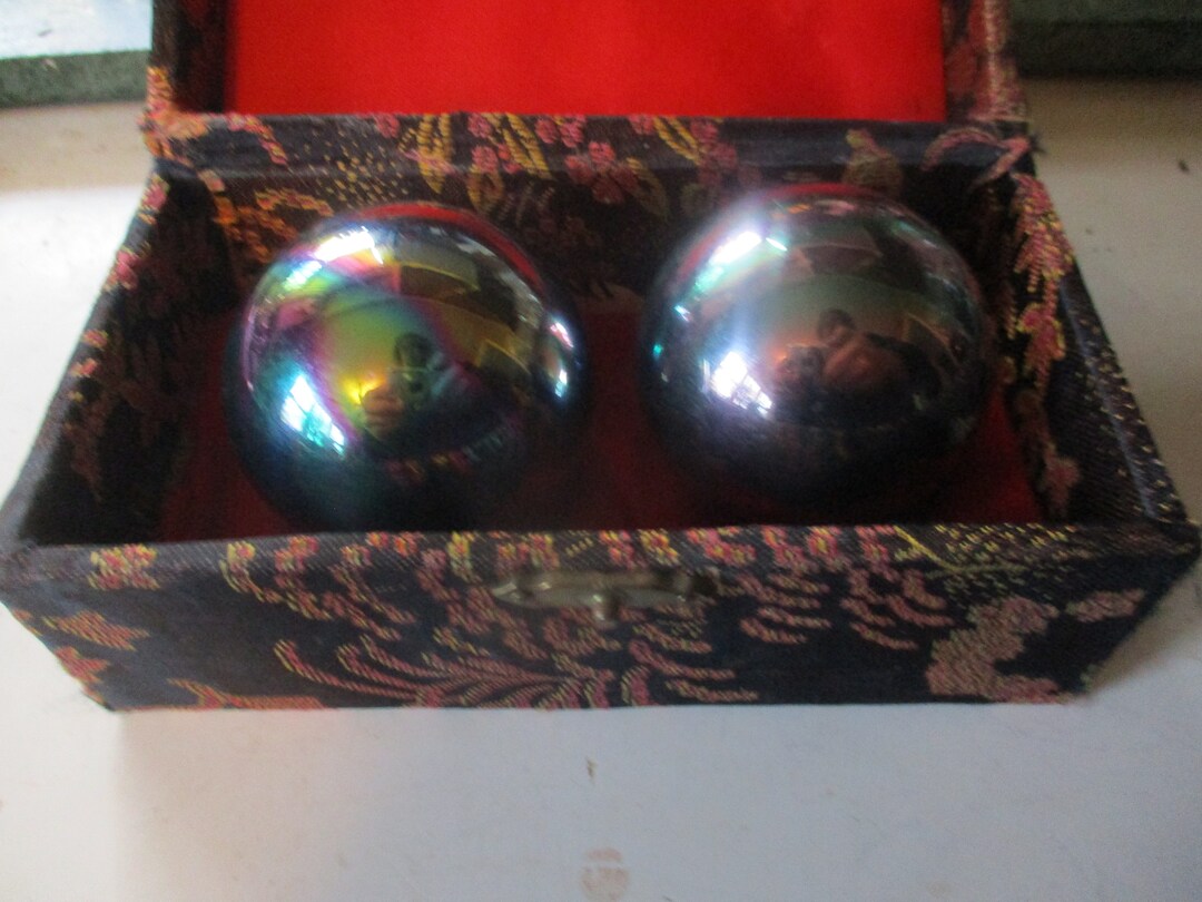 Chinese Baoding or Chi Gong Acupressure Massage Balls 2.1 Diameter ...