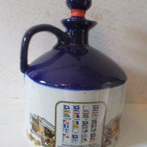 Pusser's Rum Ceramic Decanter, Flask and 2 Oz Bottle-set of 3-logo ...