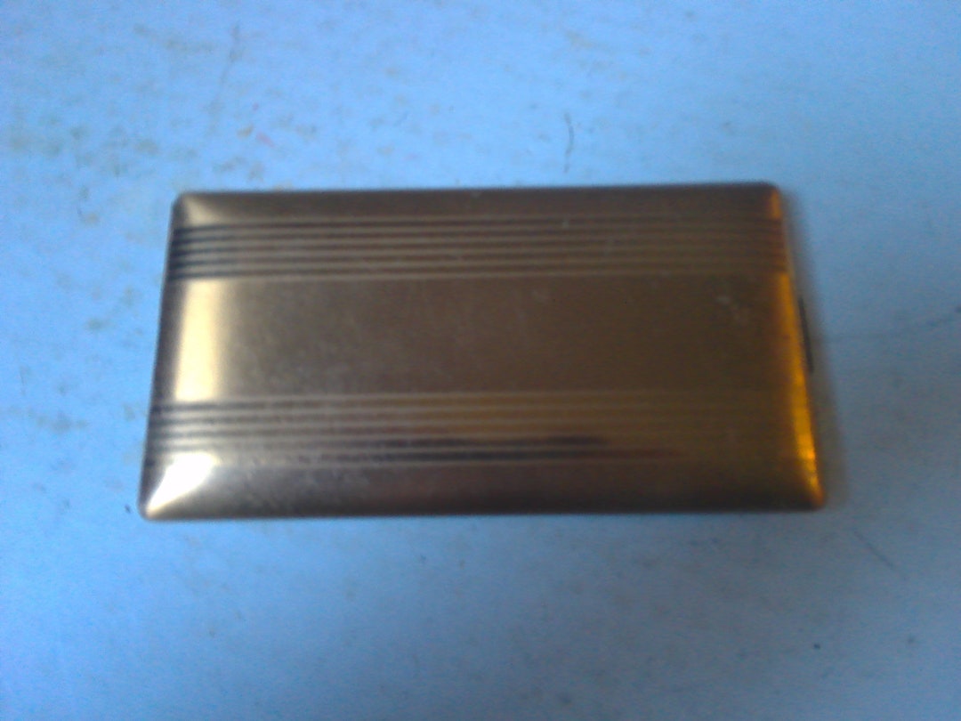 Elgin American Brass Cigarette Case - Oversized Form Easily Repurposes ...