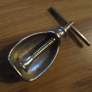 Steel Nutcracker Mid-century Modern Nutshell Shaped Screw - Etsy