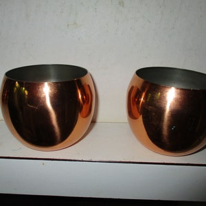 Roly Poly Cocktail and Drinking Cups - Tin Lined Copper 10 Oz Forms by ...