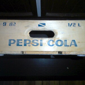 Pepsi Crate - Fun Functional Unsectioned Tray Style Box Held 24 1/2 ...