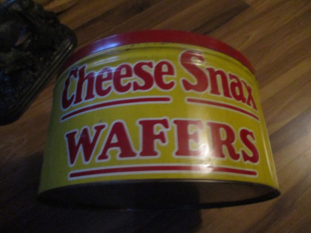 Strietmann's Pennant Cheese Snax Wafers - Large 1930s Tin Container -12 ...