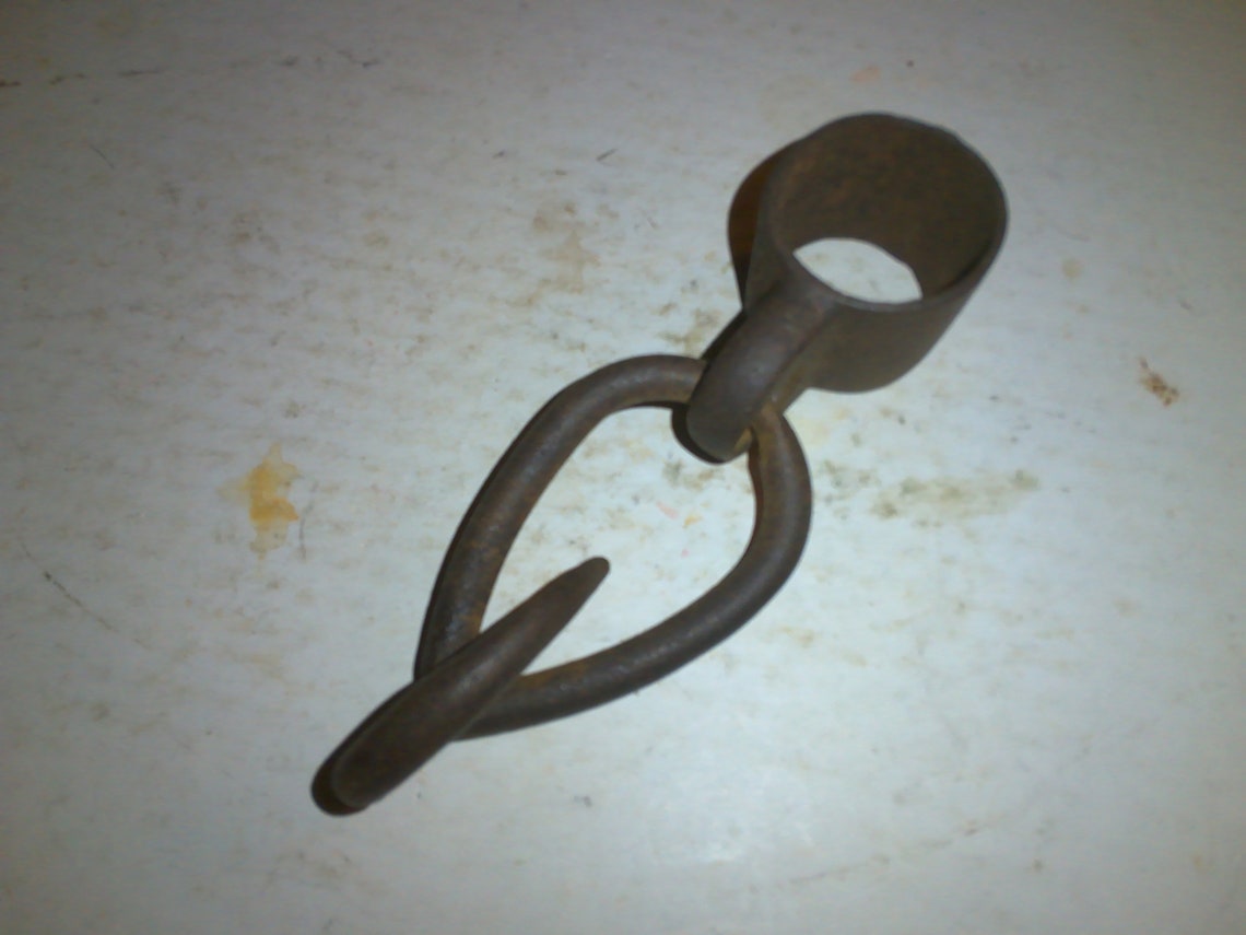 Wrought Iron Hitching Post Leash Ring - Mounts to 1.75" Diameter ...