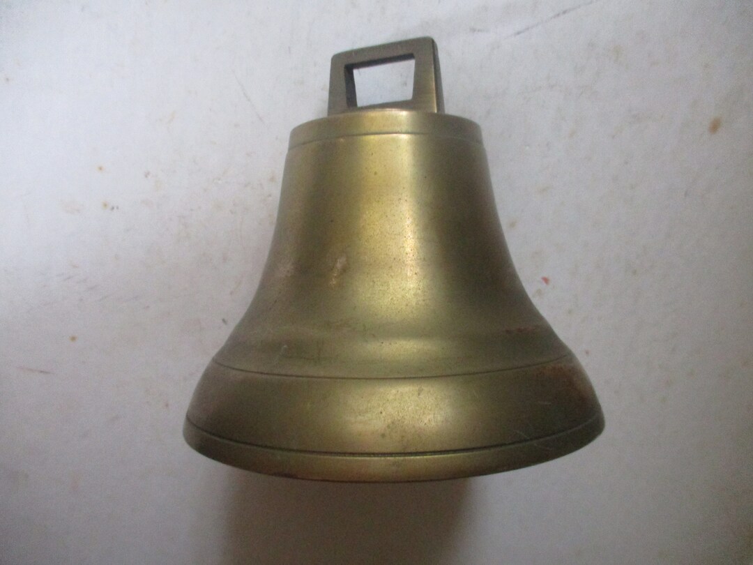 Brass Bell - Easy to Hang Form Made in Sweden - Cast Brass Form 5" Diam ...