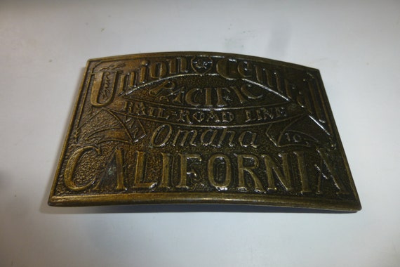 Union Central Pacific Rail Road Belt Buckle - Fun vin… - Gem