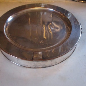 Antique Silverplate Heated Trivet With Heraldic Stag and Crown - Etsy