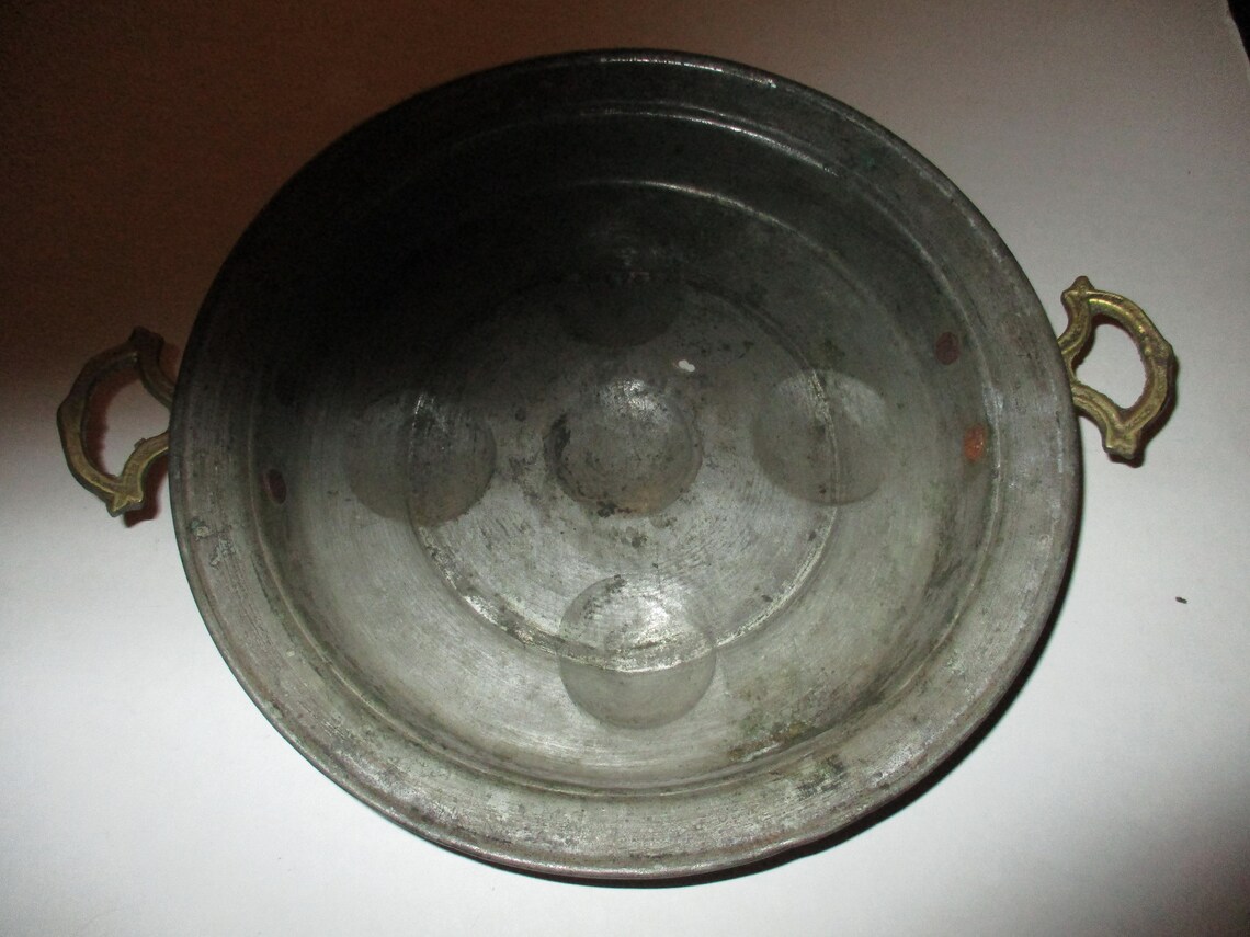 Large Copper Cake or Pudding Mold or Escargot Pan 10 - Etsy