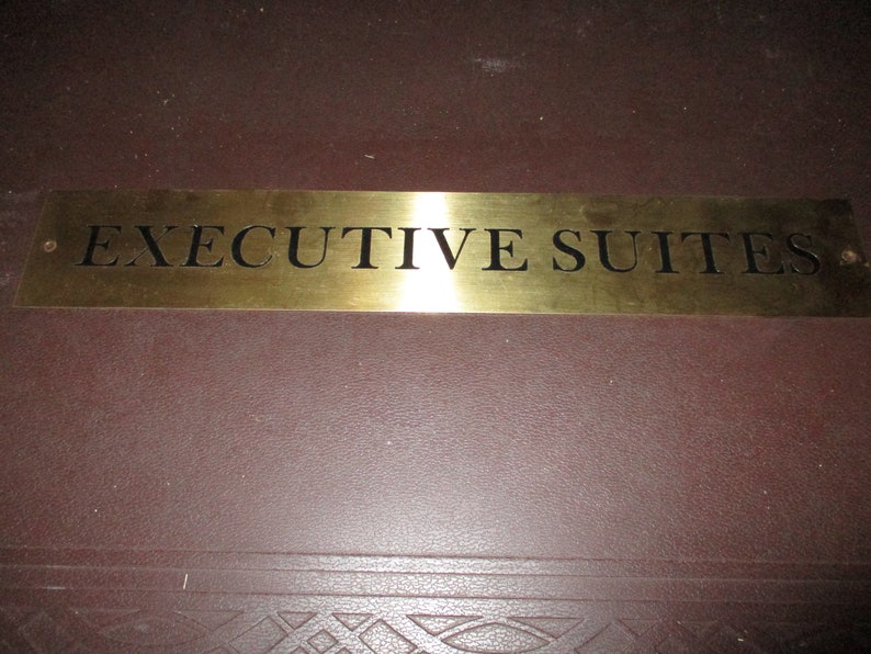 EXECUTIVE SUITES 18 X 3solid Brass Welcome Sign - Etsy