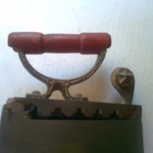 Antique Coal Box Laundry Iron - Rare and Unusual Large Coal Operated ...