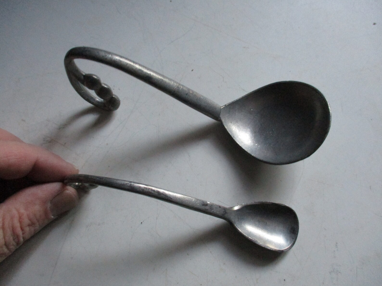 Antique Pewter Measuring Spoons Tea and Table Spoons With - Etsy