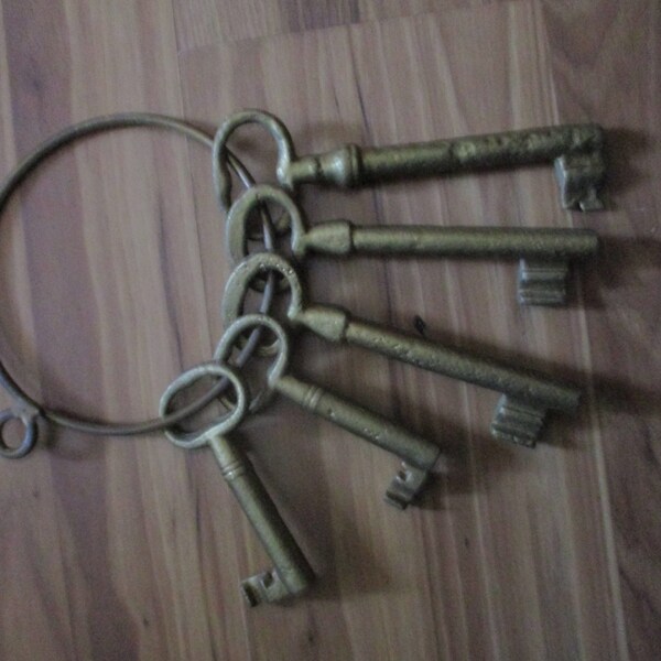 Skeleton Key Ring - Etsy