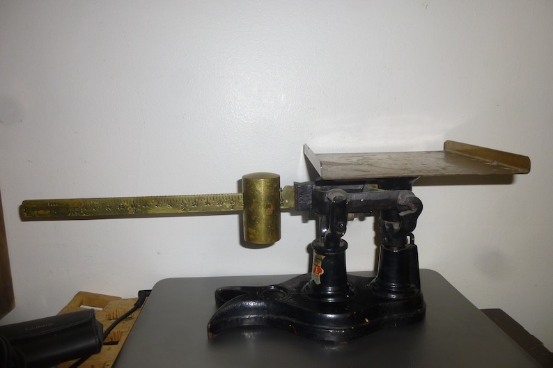 Antique Iron and Brass Beam Scale by Howe's Great - Etsy