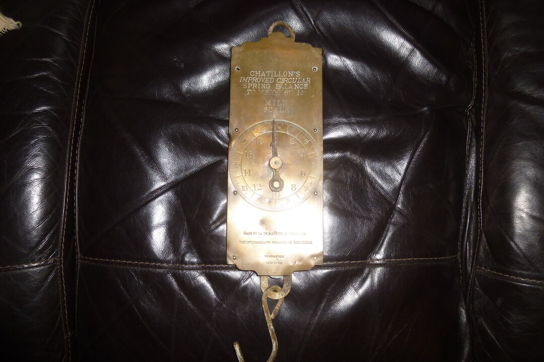 Chatillon's Improved Circular Spring Balance Milk Scale - Rare and ...