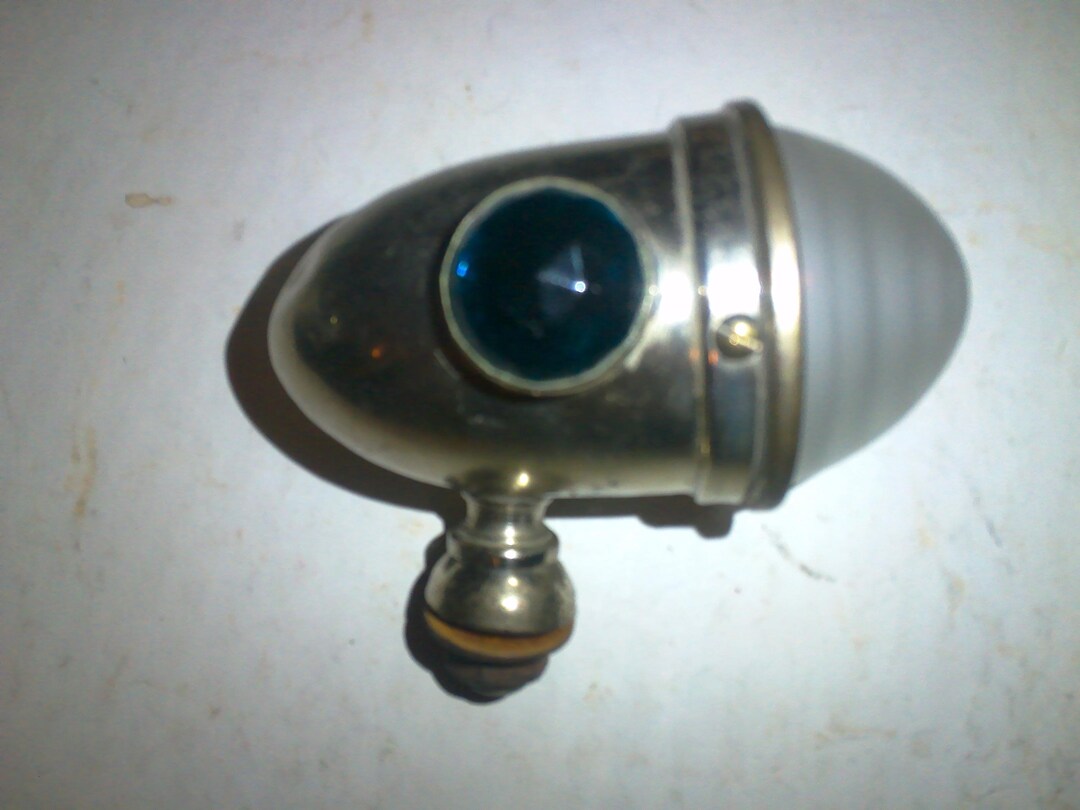 Antique Car Lamp - 1900s Brass and Glass Form - Non Working but Easily ...