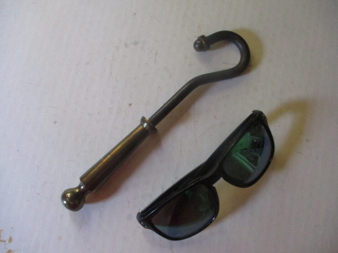 Brass Flue Pull Hook - Classical Ball and Column Handle 9" Long 2.25 ...