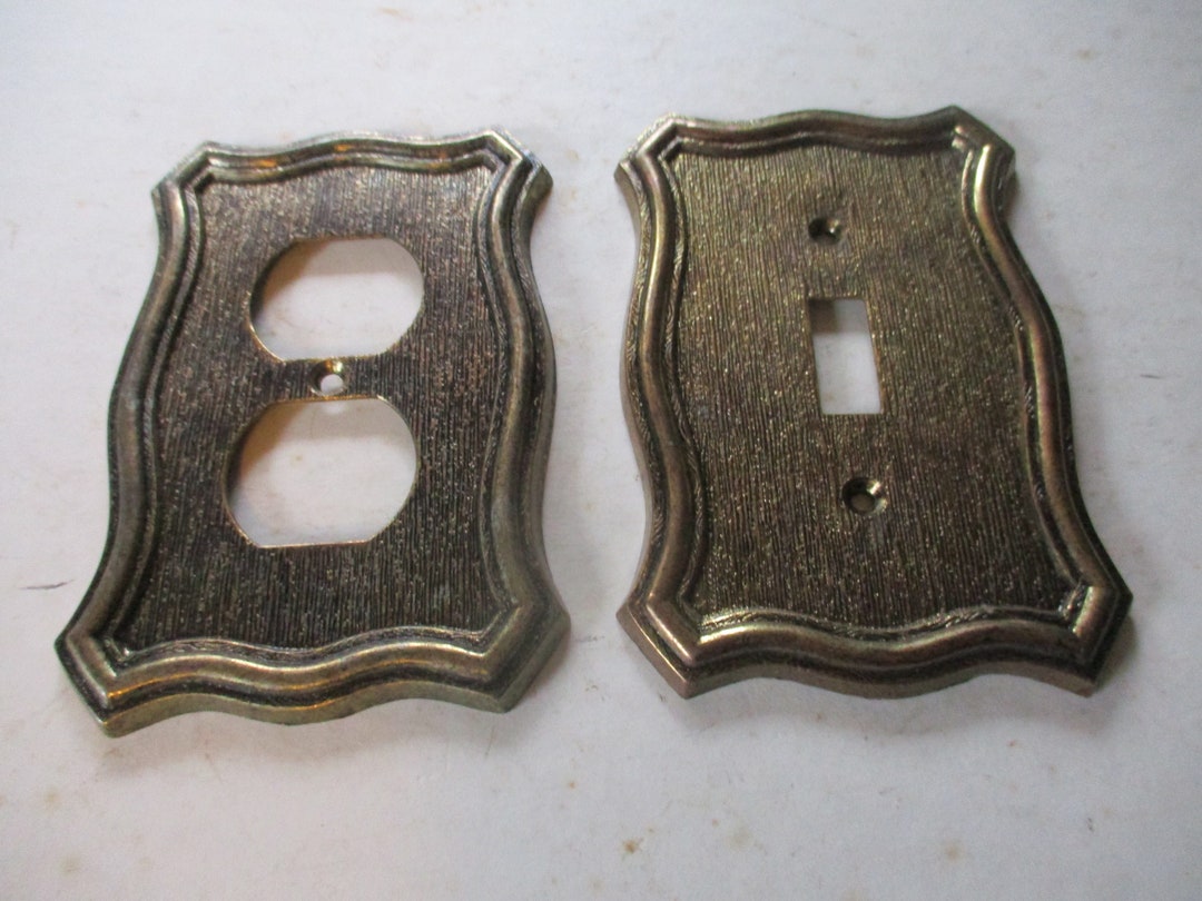 Brass Switch Plate and Socket Plug Plate Cover Hollywood - Etsy