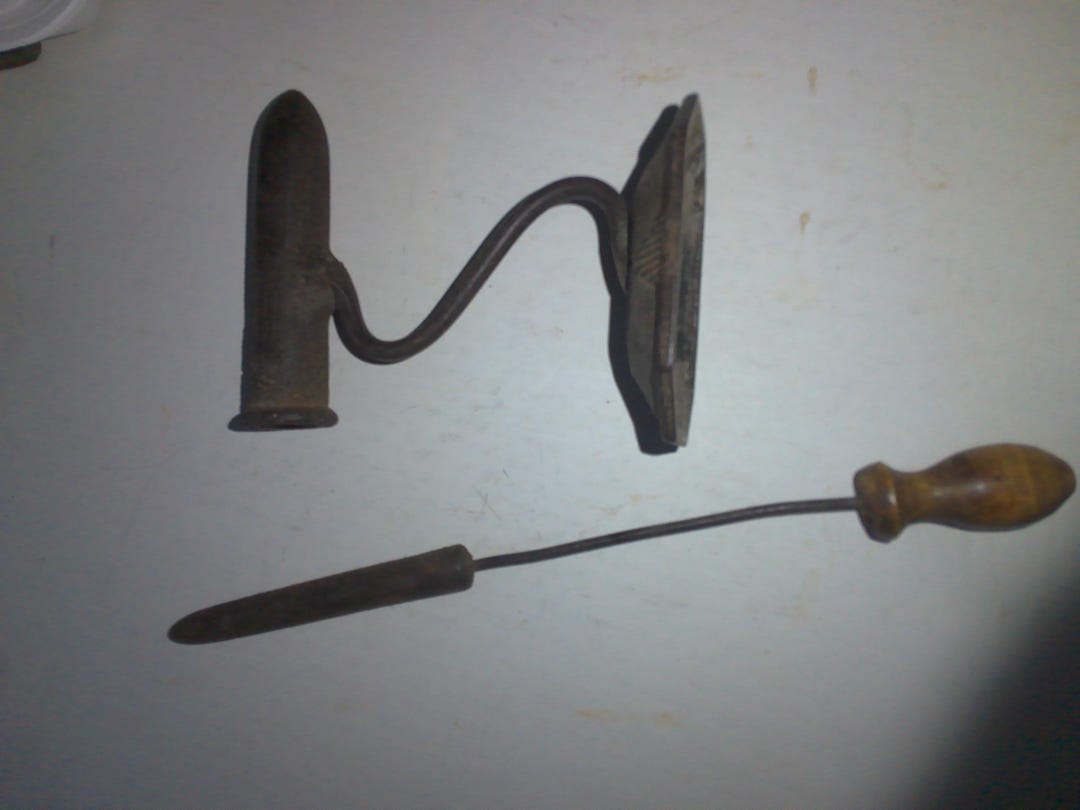 Goffering Iron W Stand - Cast Iron Holder for Crimping Iron Circa 1870s ...