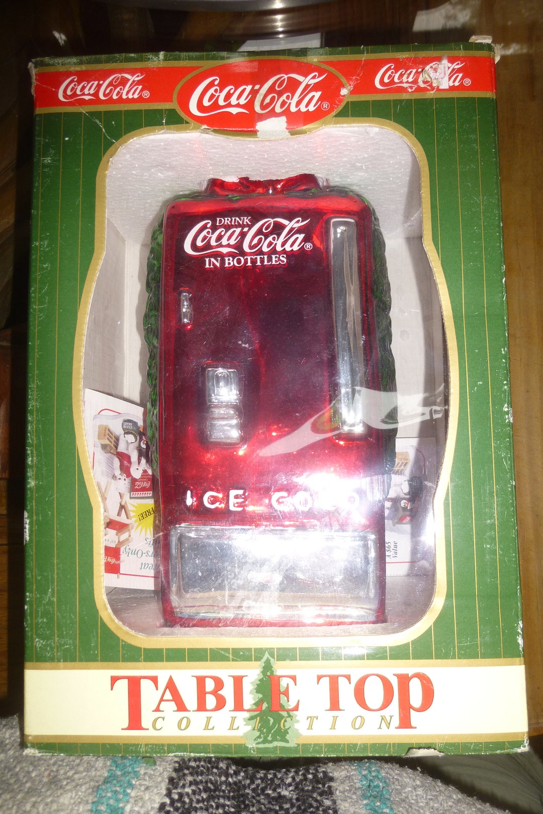 Vintage Coca-cola Table Top Mercury Glass Ornament of Antique Soda Pop ...
