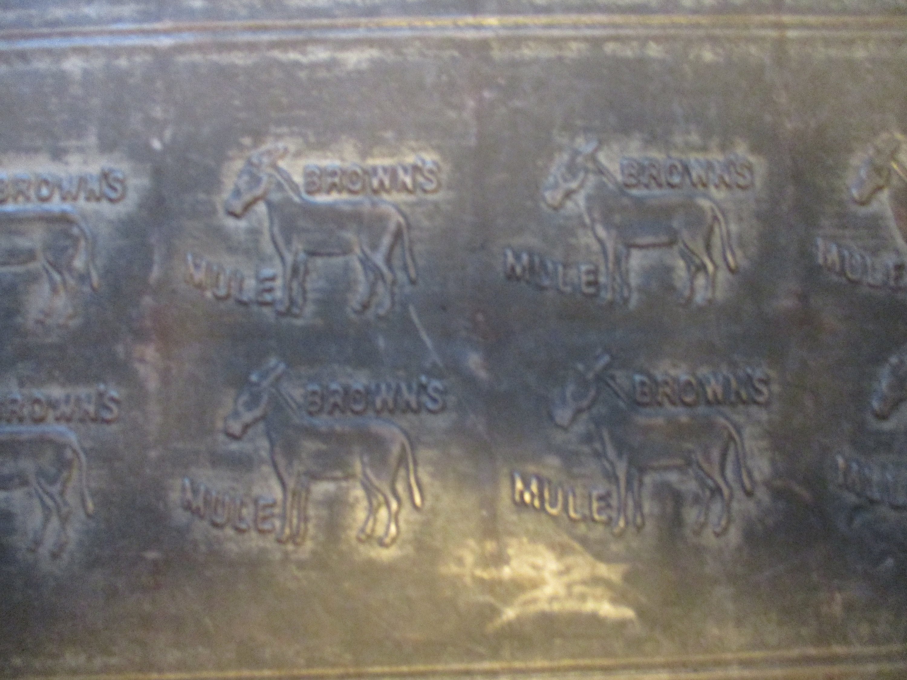 Brown's Mule Tobacco Plug Advertising Stamp 12 | Etsy