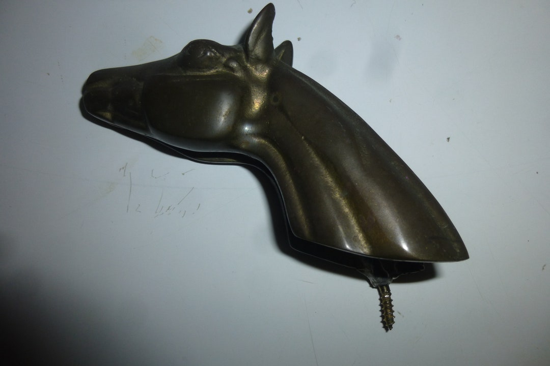 Brass Horses Head Paper Clip - Stylish Form Upcycled to Mount Upright ...