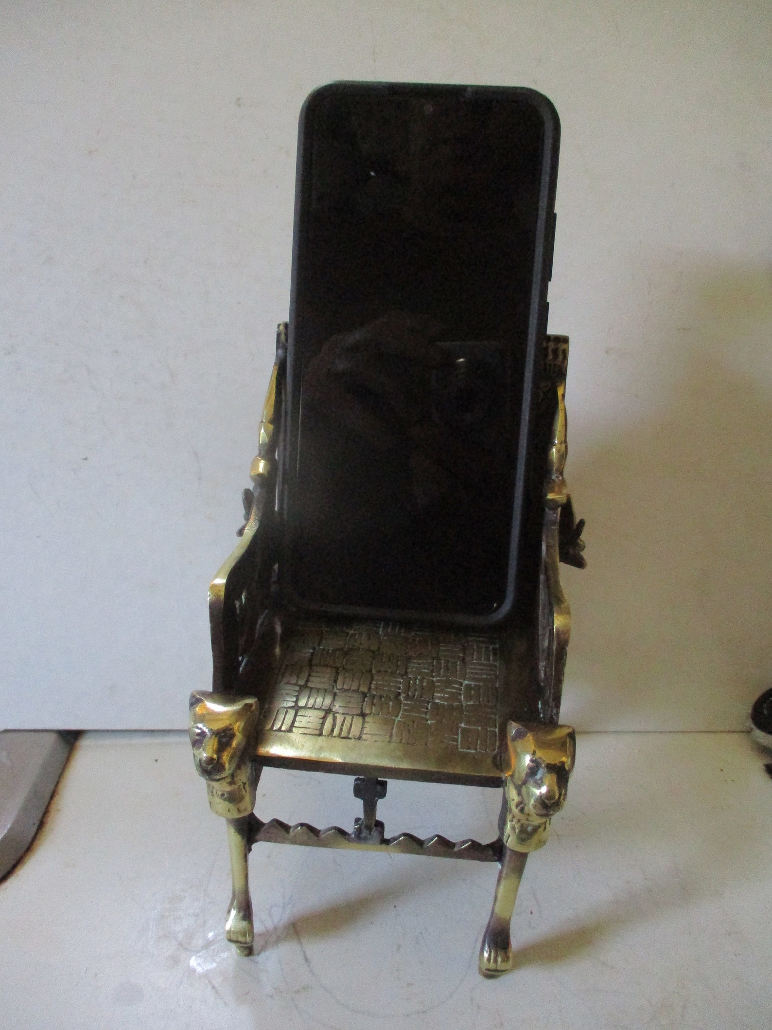 King Tut's Throne Doll Sized Replica of Famed Treasure - Etsy