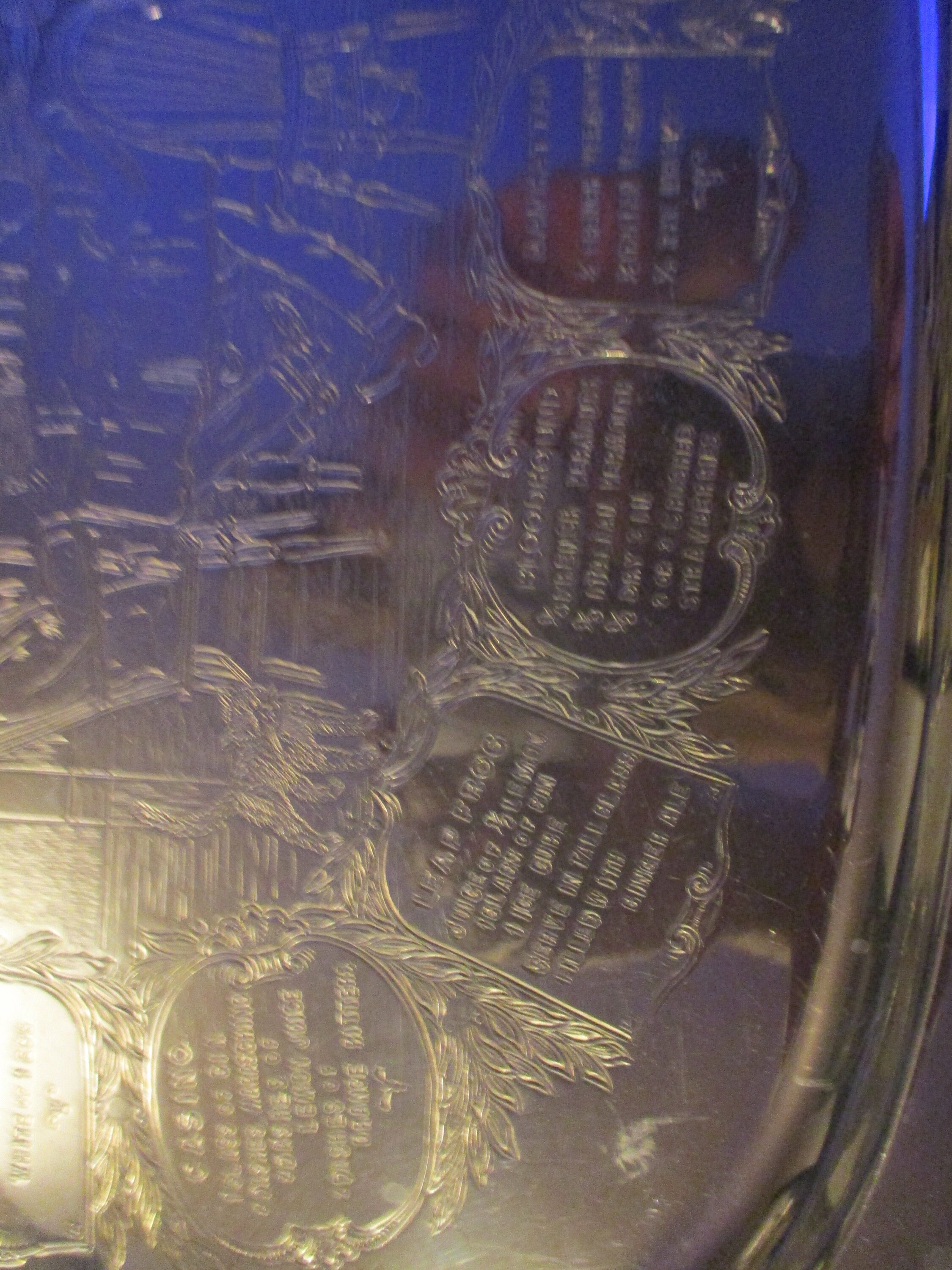 Silverplate Cocktail Tray engraved form with 16 cocktail | Etsy