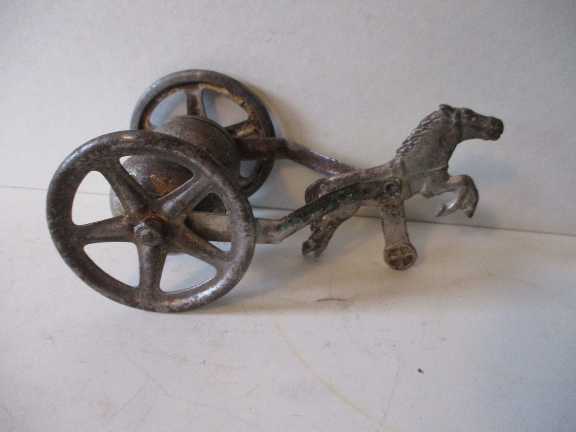 Horse Drawn Bell Cart Antique Cast Metal Form 2 Bells - Etsy