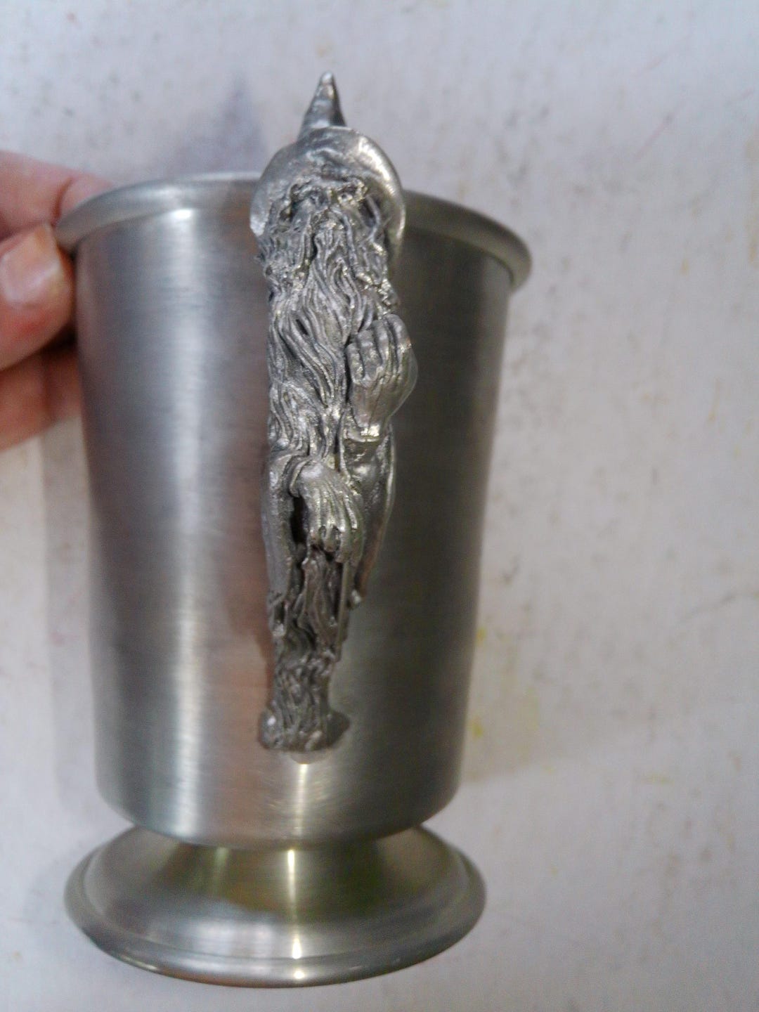 Wizard Handle Pewter Mug by Crane Pewter - Rare and Unusual 24 Oz Form ...