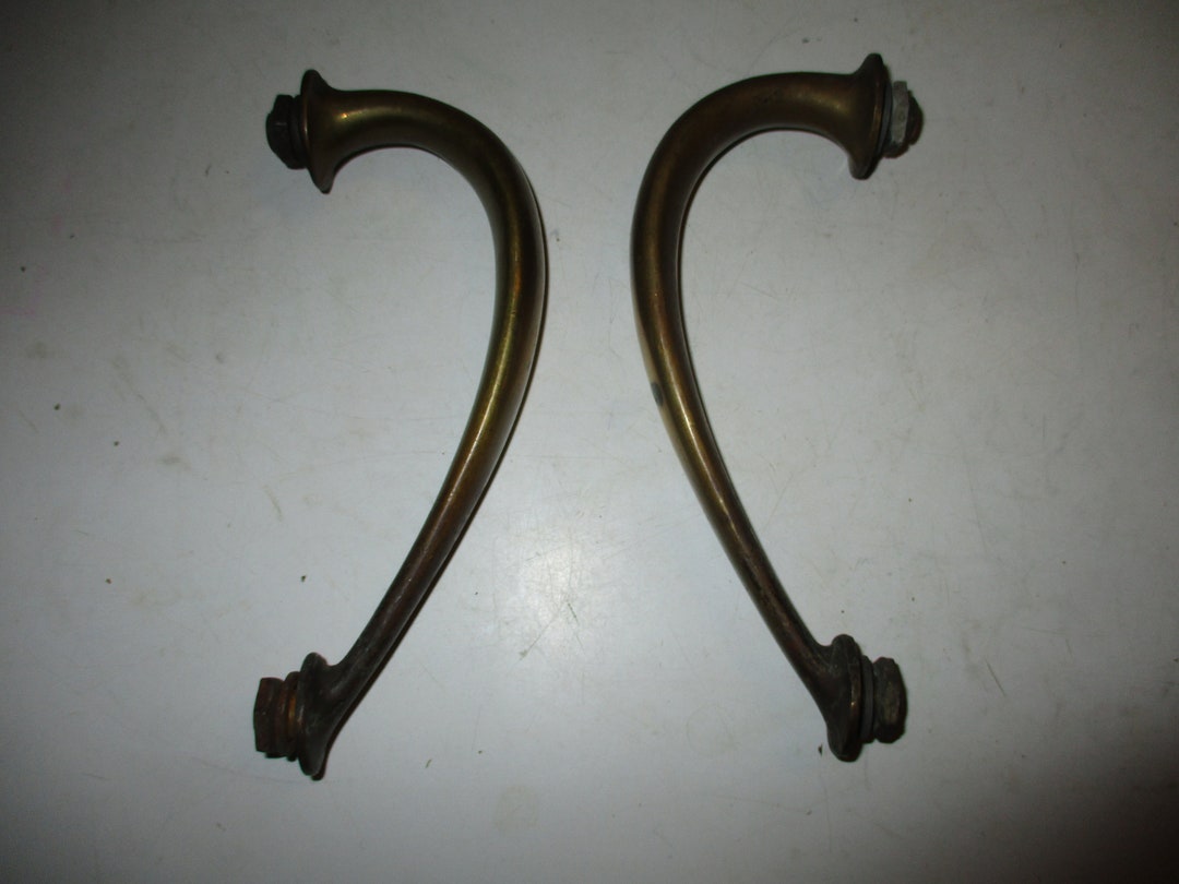 Nautical Brass Hatch Handles - Matched Set of Two 6.5" Forms 1" Wide ...
