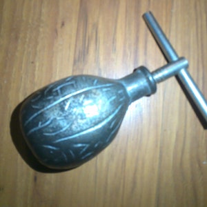 Steel Nutcracker Mid-century Modern Nutshell Shaped Screw Style Form 4. ...