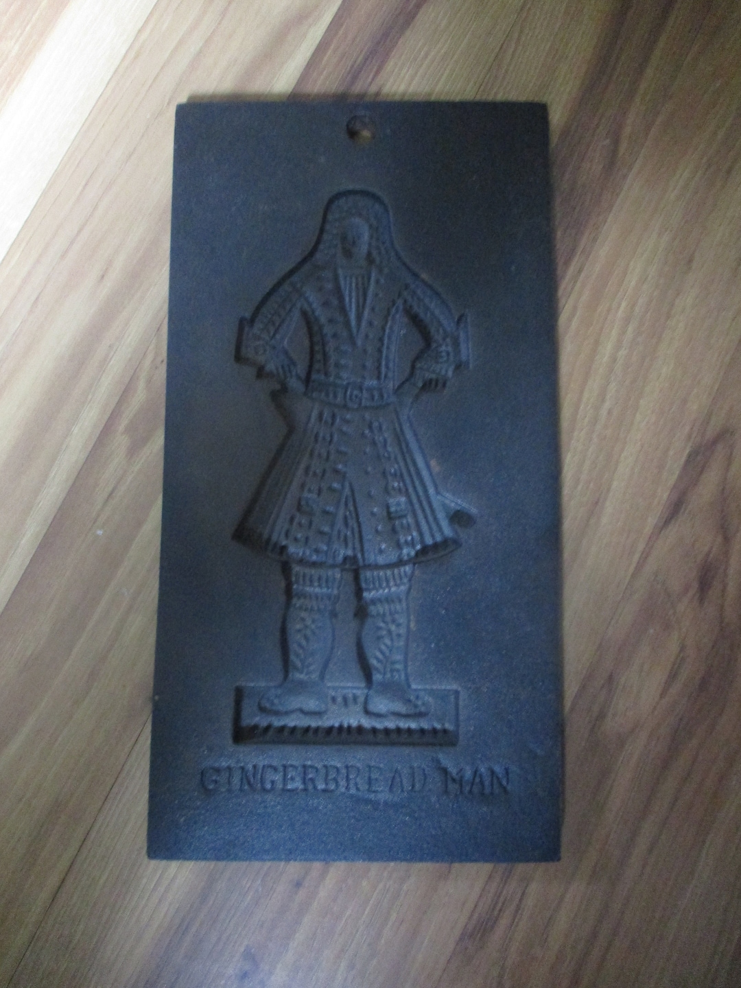Cast Iron Gingerbread Man Cookie Board Springerle Reproduced in Cast ...
