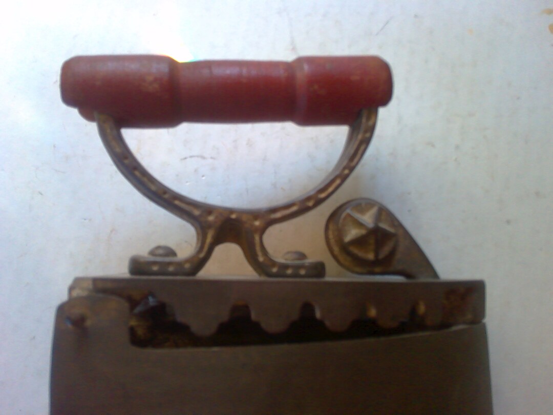 Antique Coal Box Laundry Iron - Rare and Unusual Large Coal Operated ...